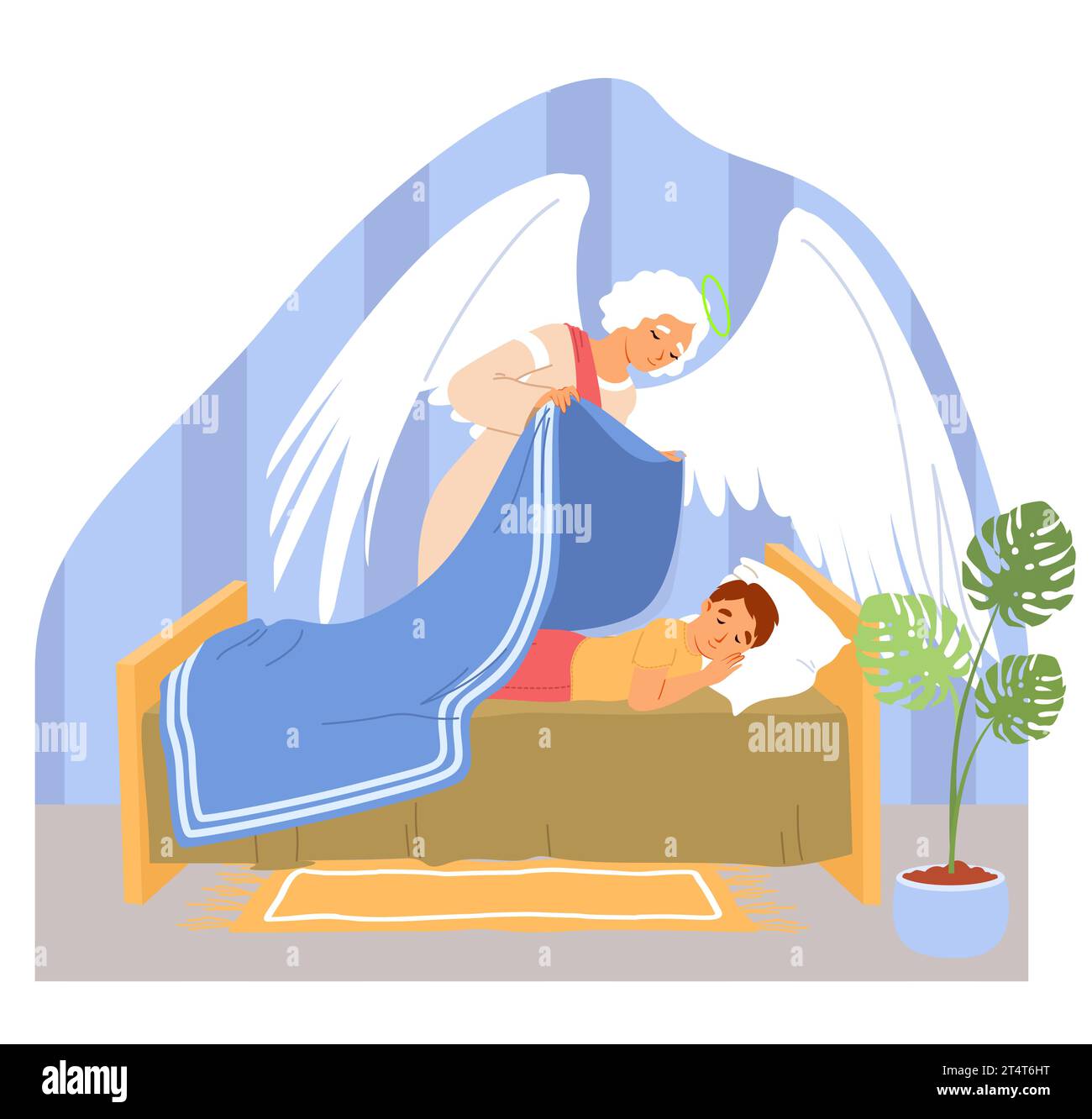 Angel wings child home Stock Vector Images - Alamy