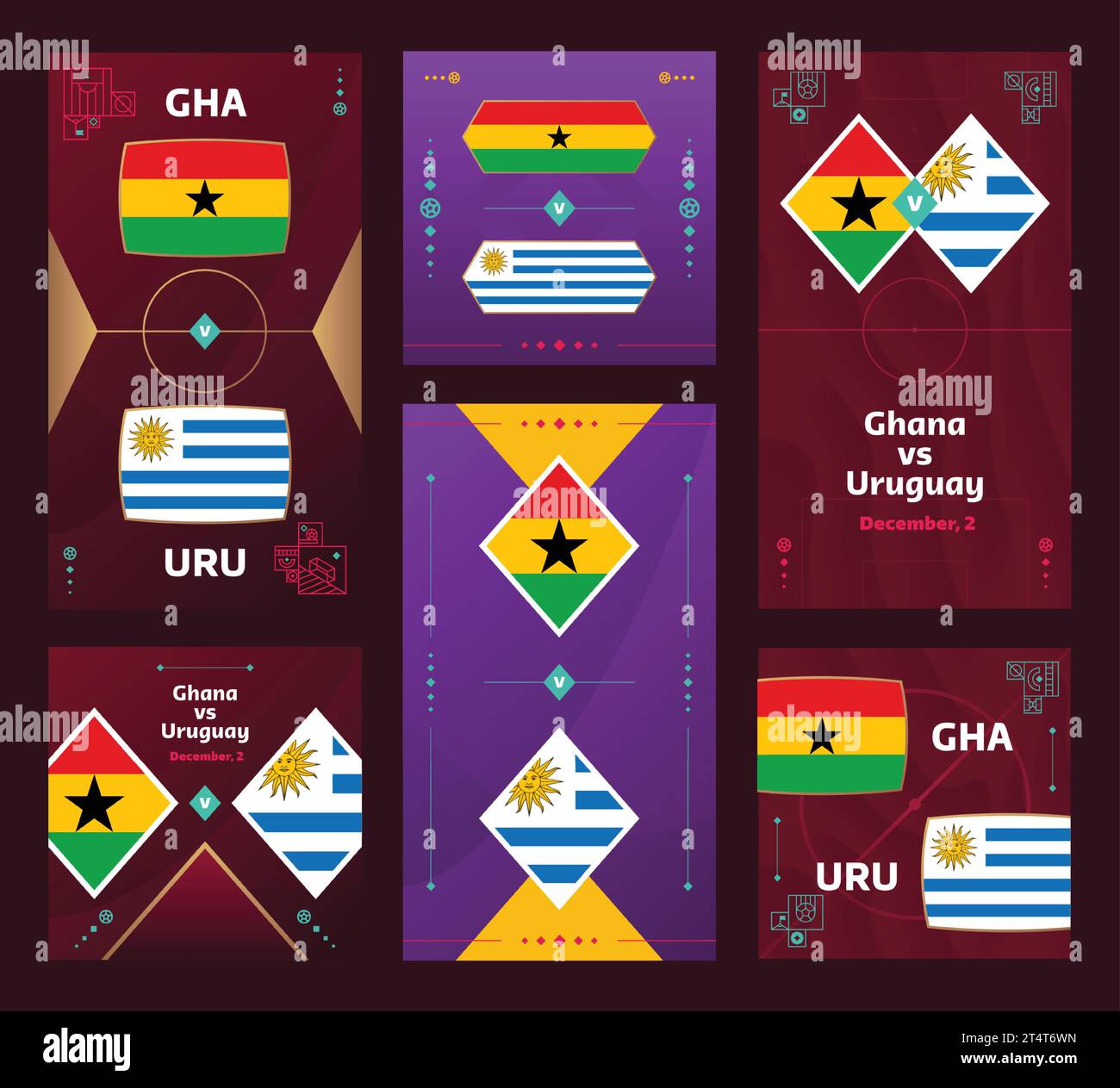 Ghana vs uruguay match world football 2022 Vector Image Stock Vector Image & Art - Alamy