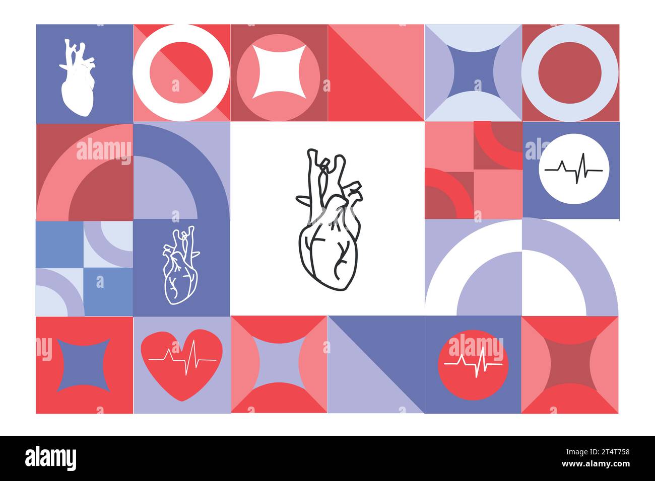 medical heart background for hearth day concept Stock Vector Image ...