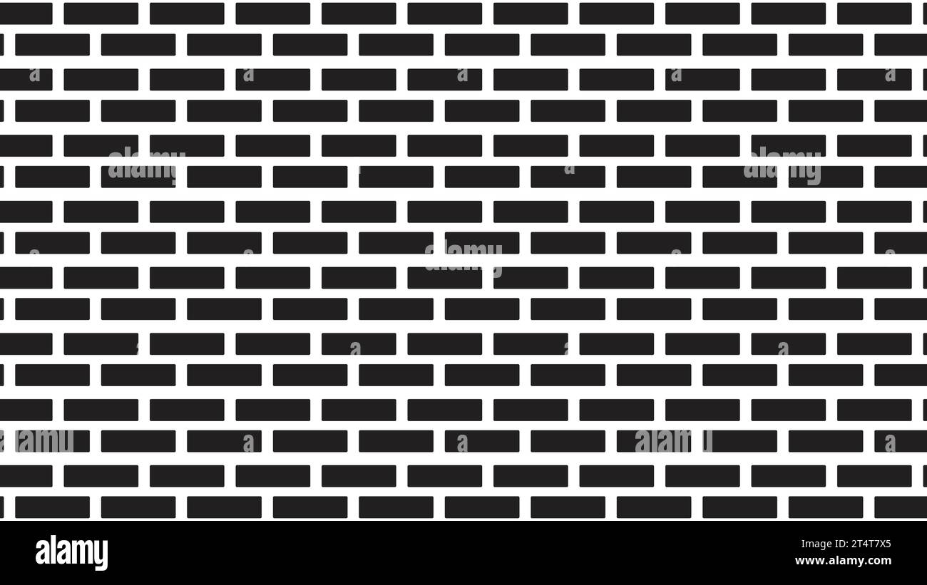 Brick pattern vector vectors Black and White Stock Photos & Images - Alamy