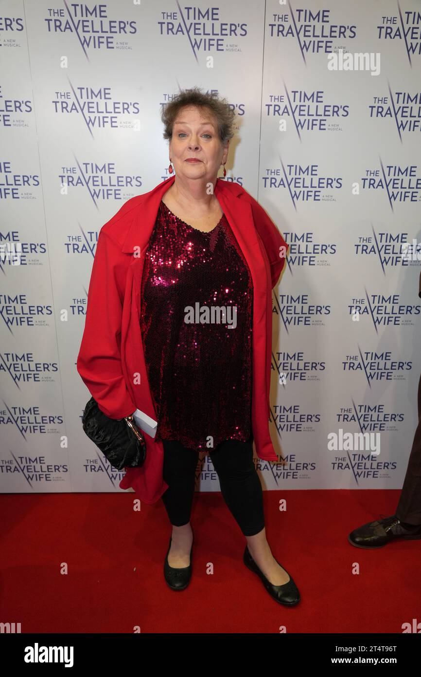 Anne Hegerty arrives for the opening night of The Time Traveller's Wife ...