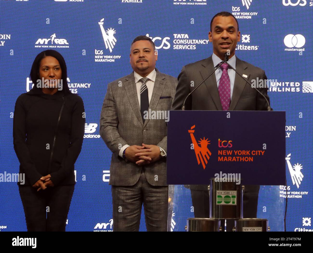 NEW YORK, NEW YORK- NOVEMBER 1: (L-R) NYPD First Deputy Commissioner ...
