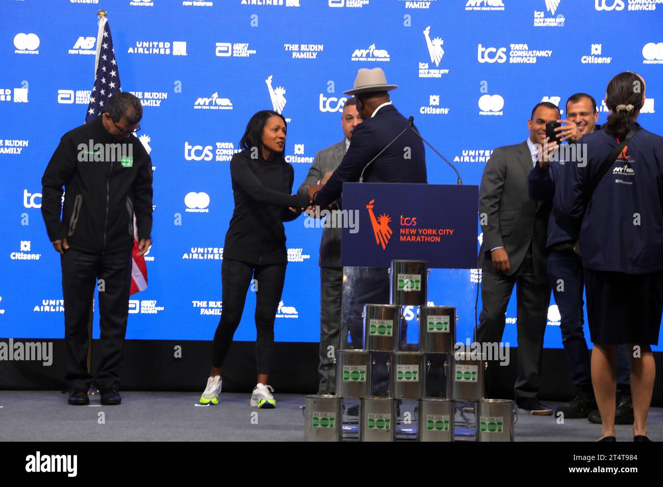 NEW YORK, NEW YORK- NOVEMBER 1: (L-R) Ted Metellus, Senior Vice ...