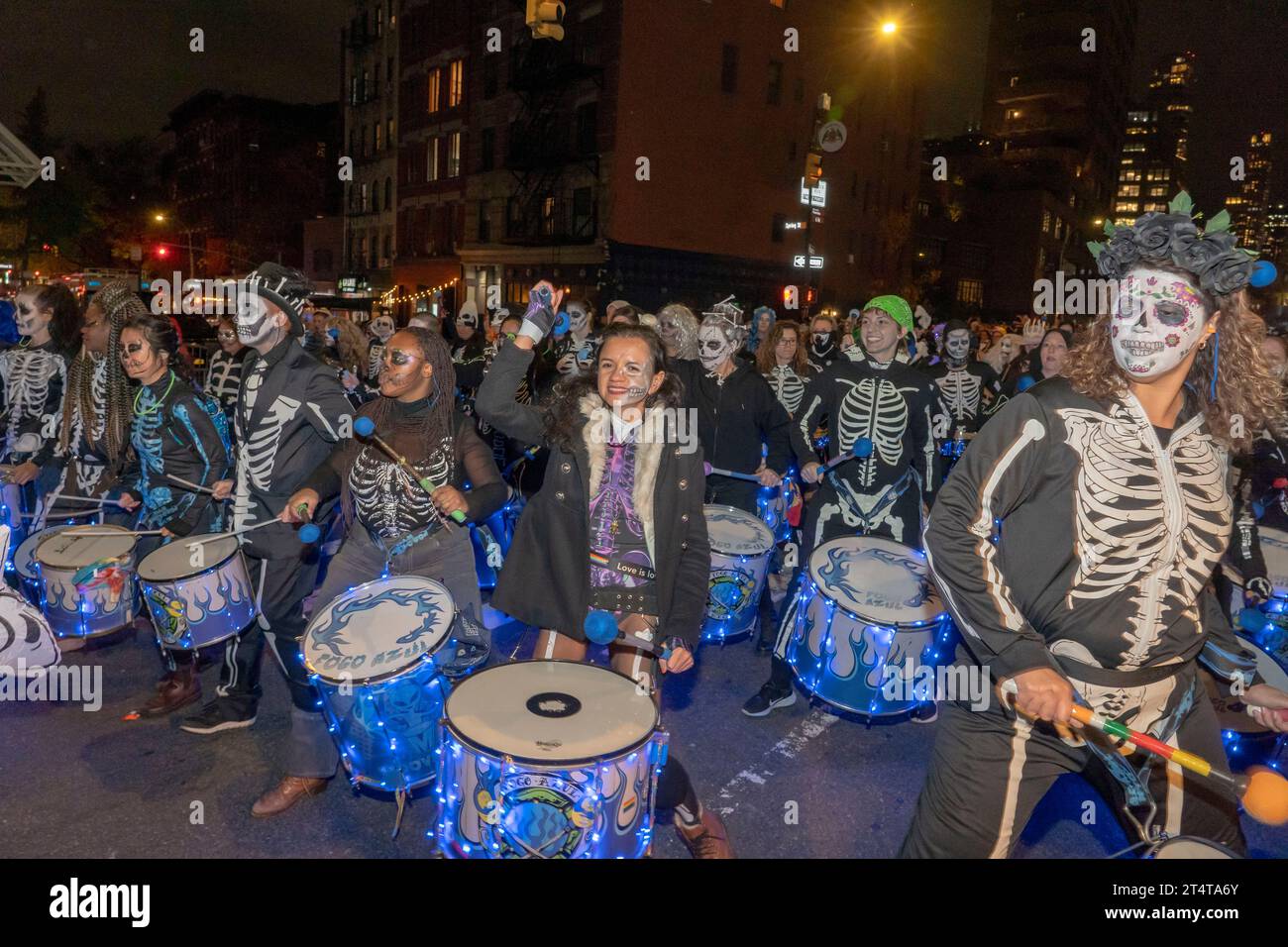 New York, United States. 31st Oct, 2023. Members of Fogo Azul ...