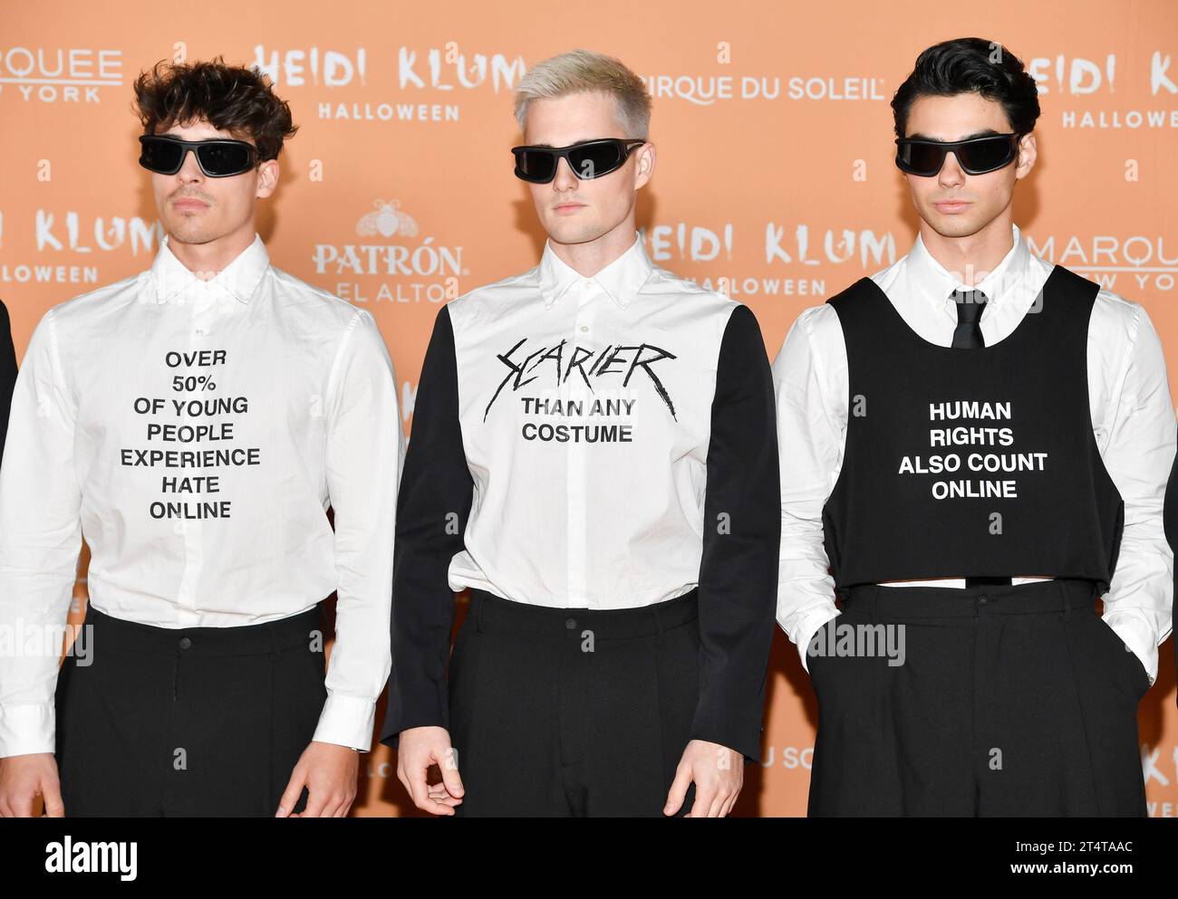 The Elevator Boys attend Heidi Klum's 22nd annual Halloween party at ...