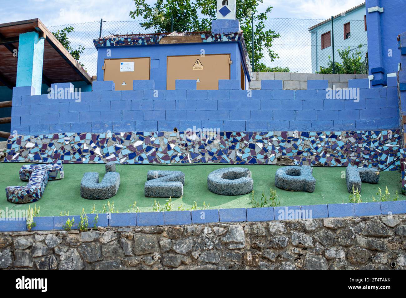 JUZCAR, SPAIN - OCTOBER 6, 2023: Visiting of blue Smurfs Village in ...