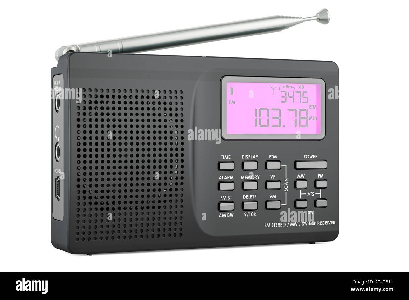 Digital Radio, 3D rendering isolated on white background Stock Photo ...