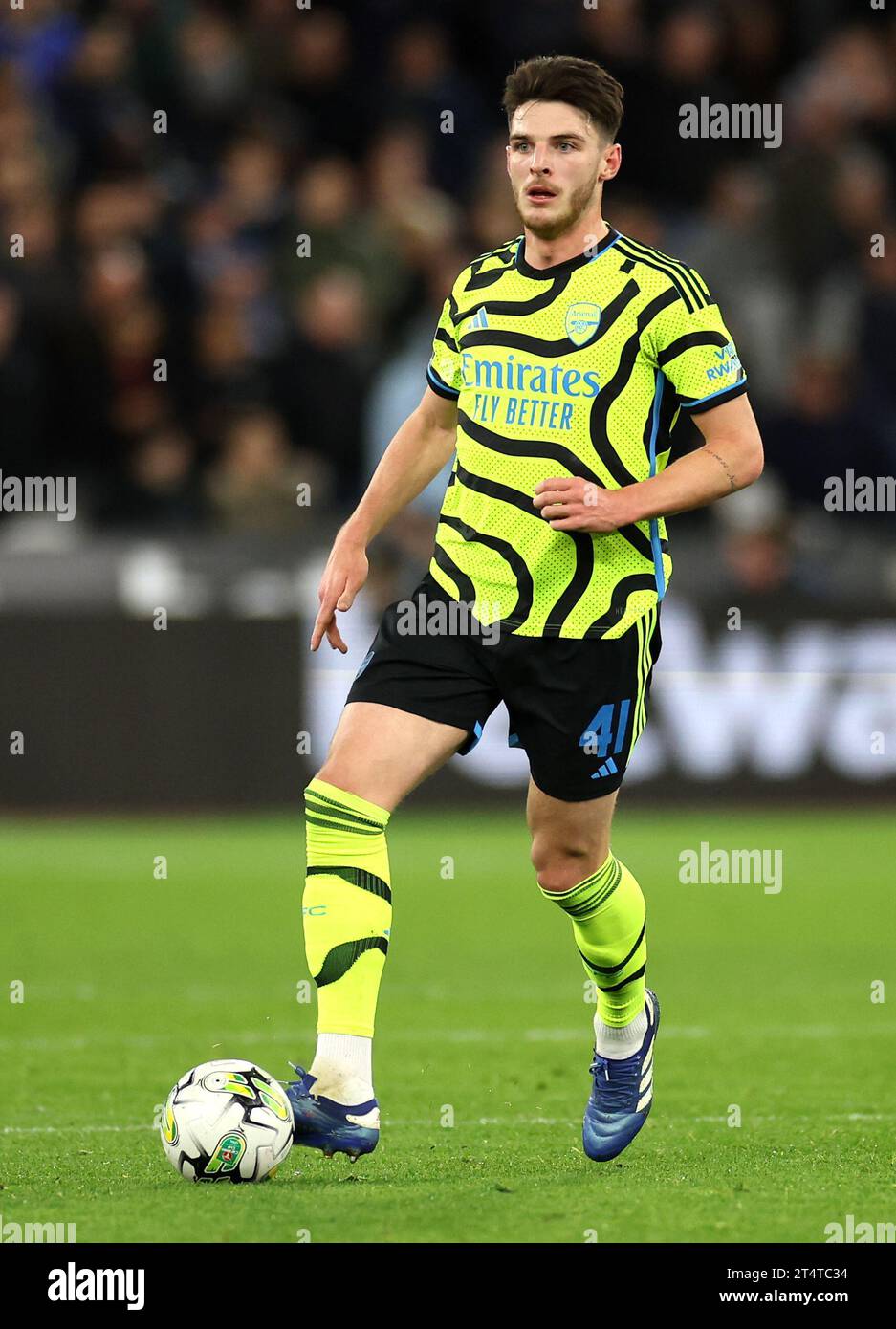 Arsenal's Declan Rice in action during the Carabao Cup fourth round ...