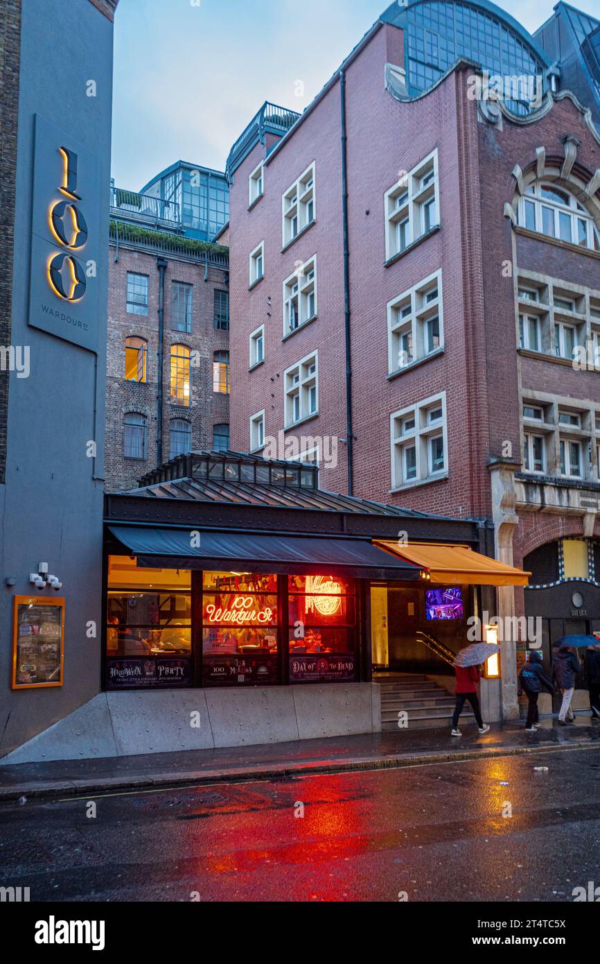 100 Wardour St Restaurant and Bar London. Iconic bar and restaurant in ...