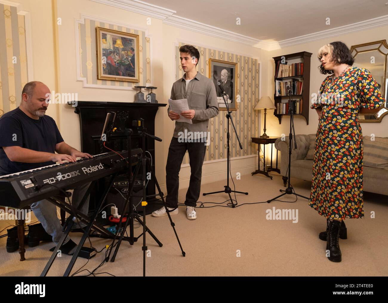 Emily Benjamin & Keelan McAuley recording West End New Friends at the ...