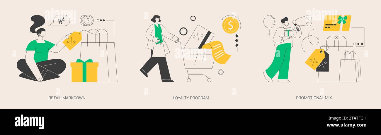 Customer attraction abstract concept vector illustrations Stock Vector ...