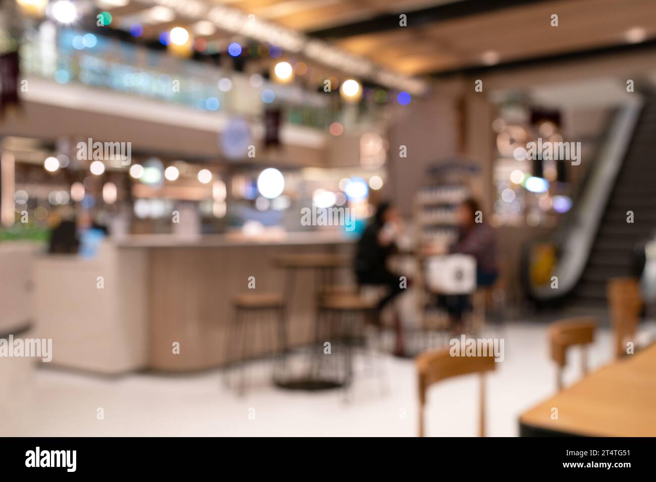 Blur coffee shop or cafe restaurant with abstract bokeh light image ...