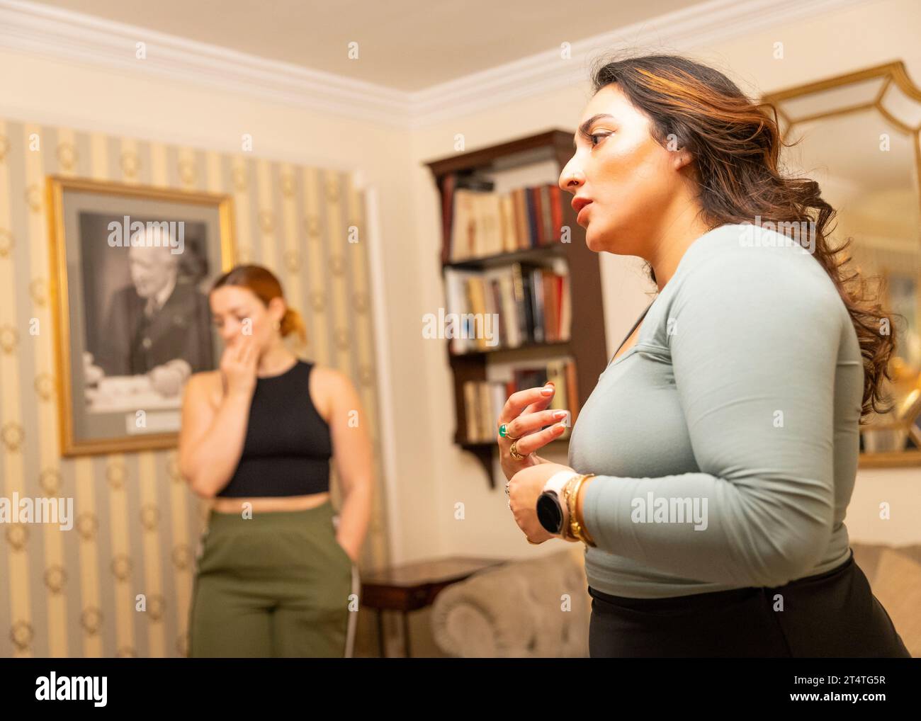 Charlotte O'Rourke & Maanvi Amin recording West End New Friends at the ...