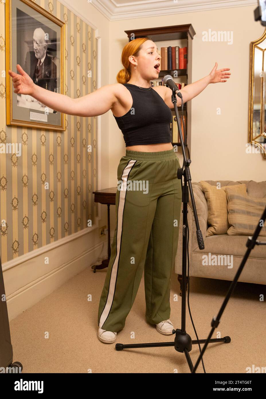 Charlotte O'Rourke & Maanvi Amin recording West End New Friends at the ...