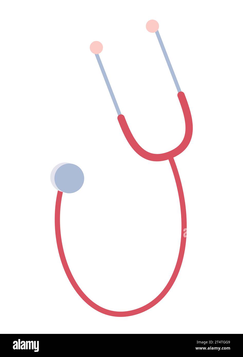 Doctor stethoscope 2D cartoon object Stock Vector Image & Art - Alamy