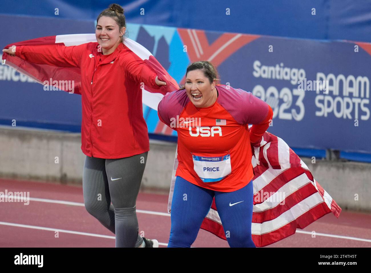Medalists, from left, Deanna Price of the United States, gold, and ...