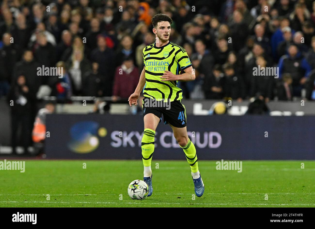 London, UK. 1st Nov, 2023. Declan Rice (Arsenal) during the West Ham vs ...