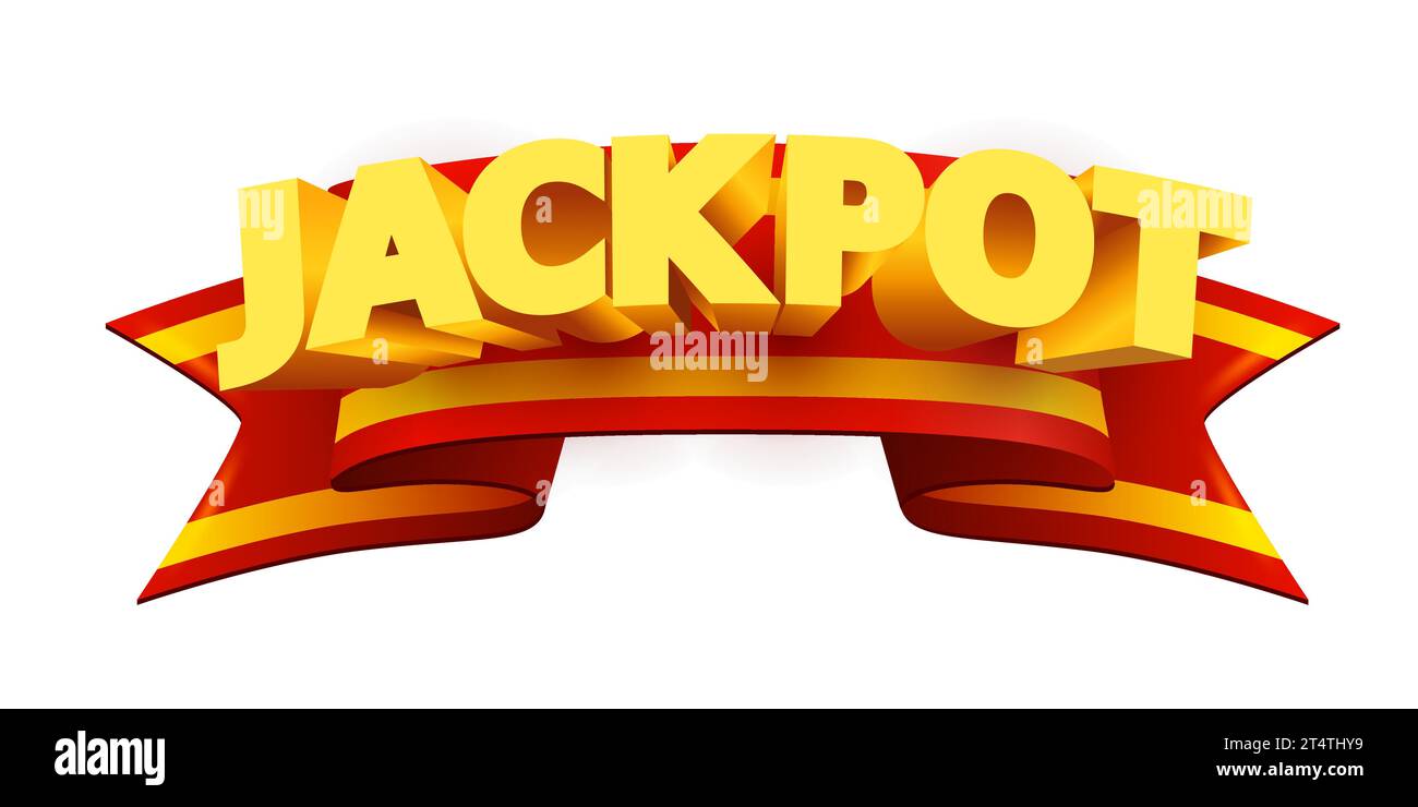 Jackpot on white background. Vector illustration Stock Vector Image ...