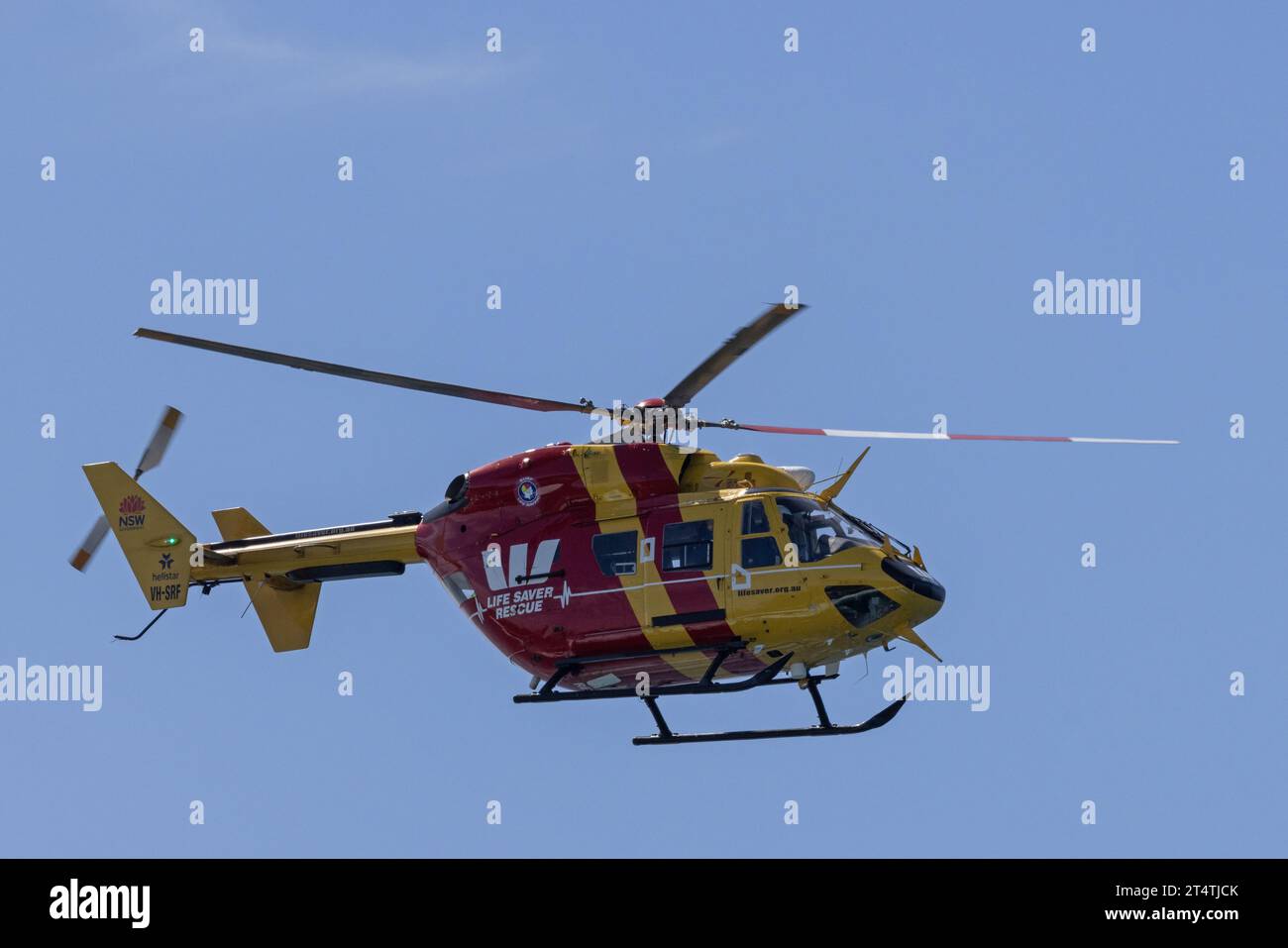 Australian Westpac lifesaver rescue helicopter Stock Photo - Alamy