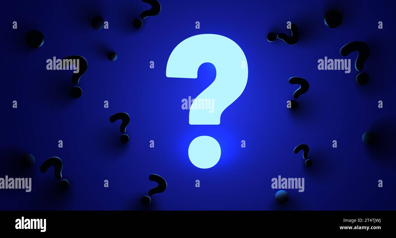 Neon question mark Stock Vector Images - Alamy
