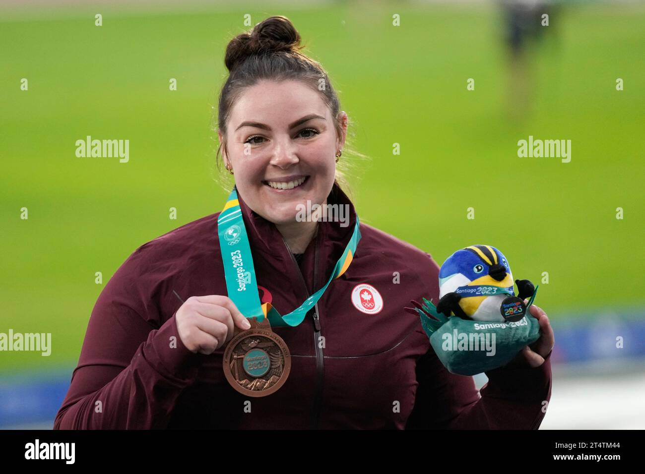 Canada's Kaila Butler celebrates with her bronze medal during the ...