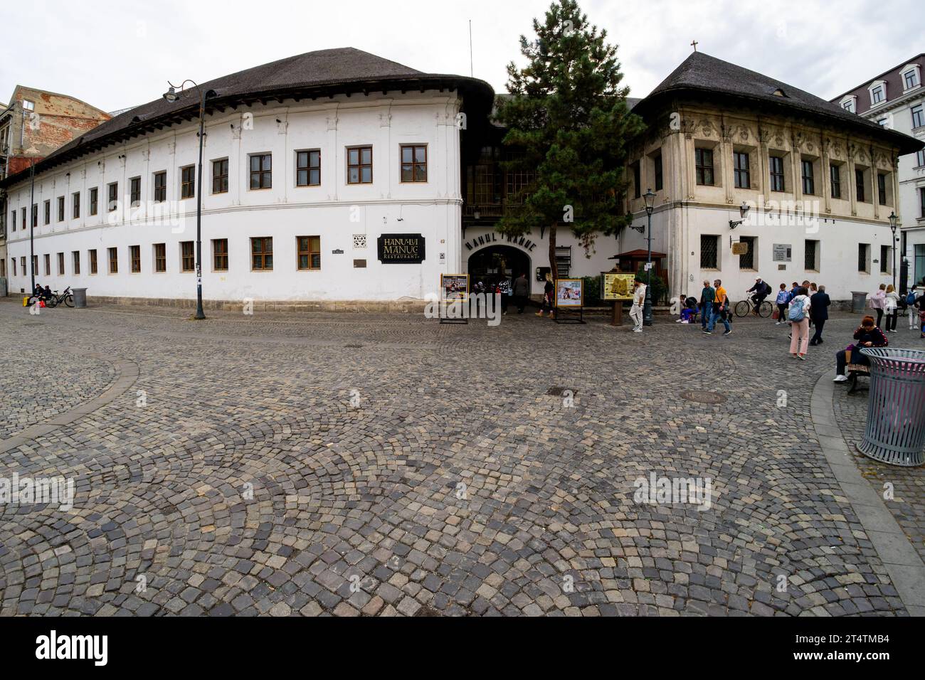 Bucharest, Romania - October 27, 2023: Manuc Inn (Hanul Manuc) opened ...