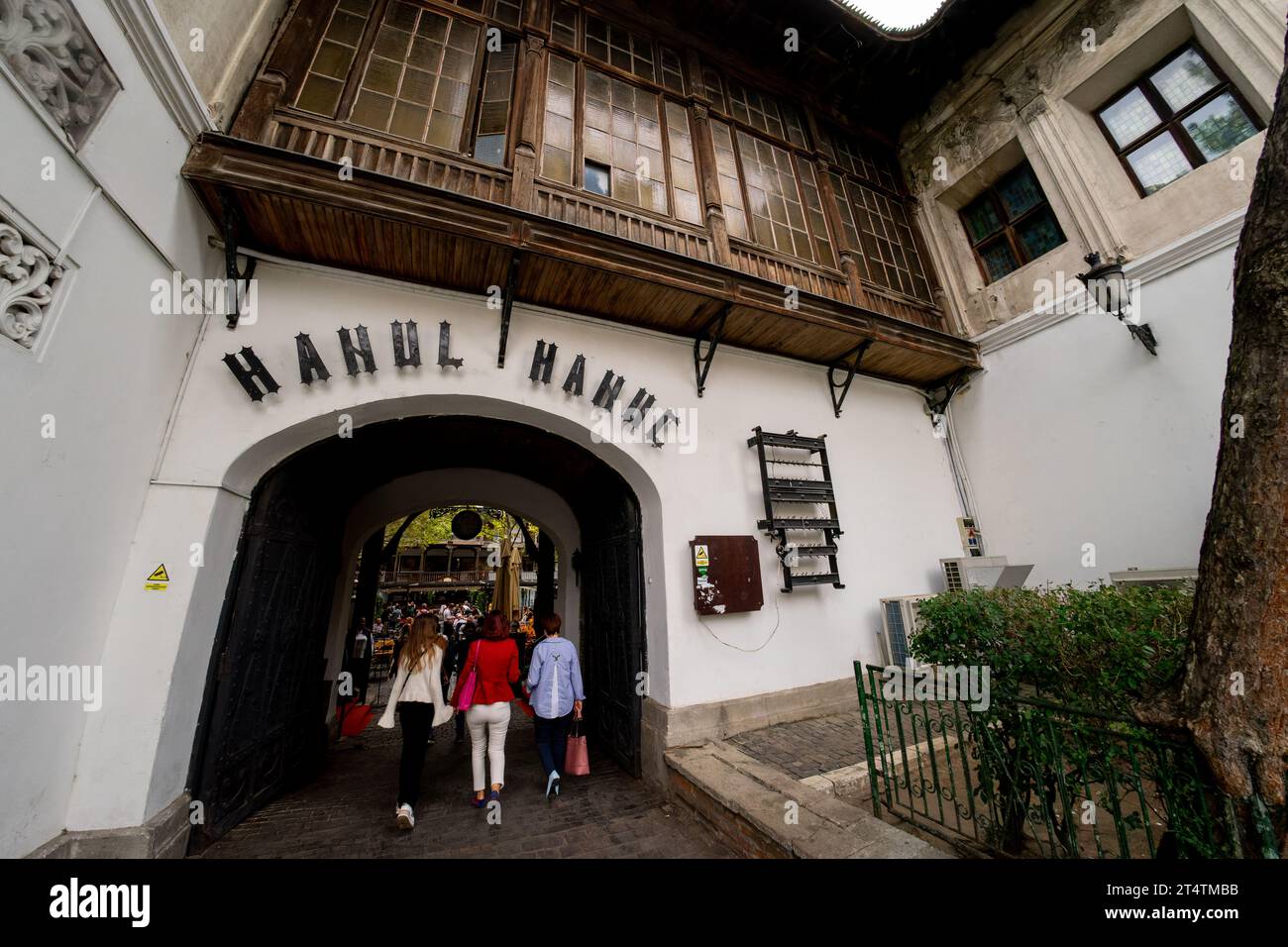 Bucharest, Romania - October 27, 2023: Manuc Inn (Hanul Manuc) opened ...