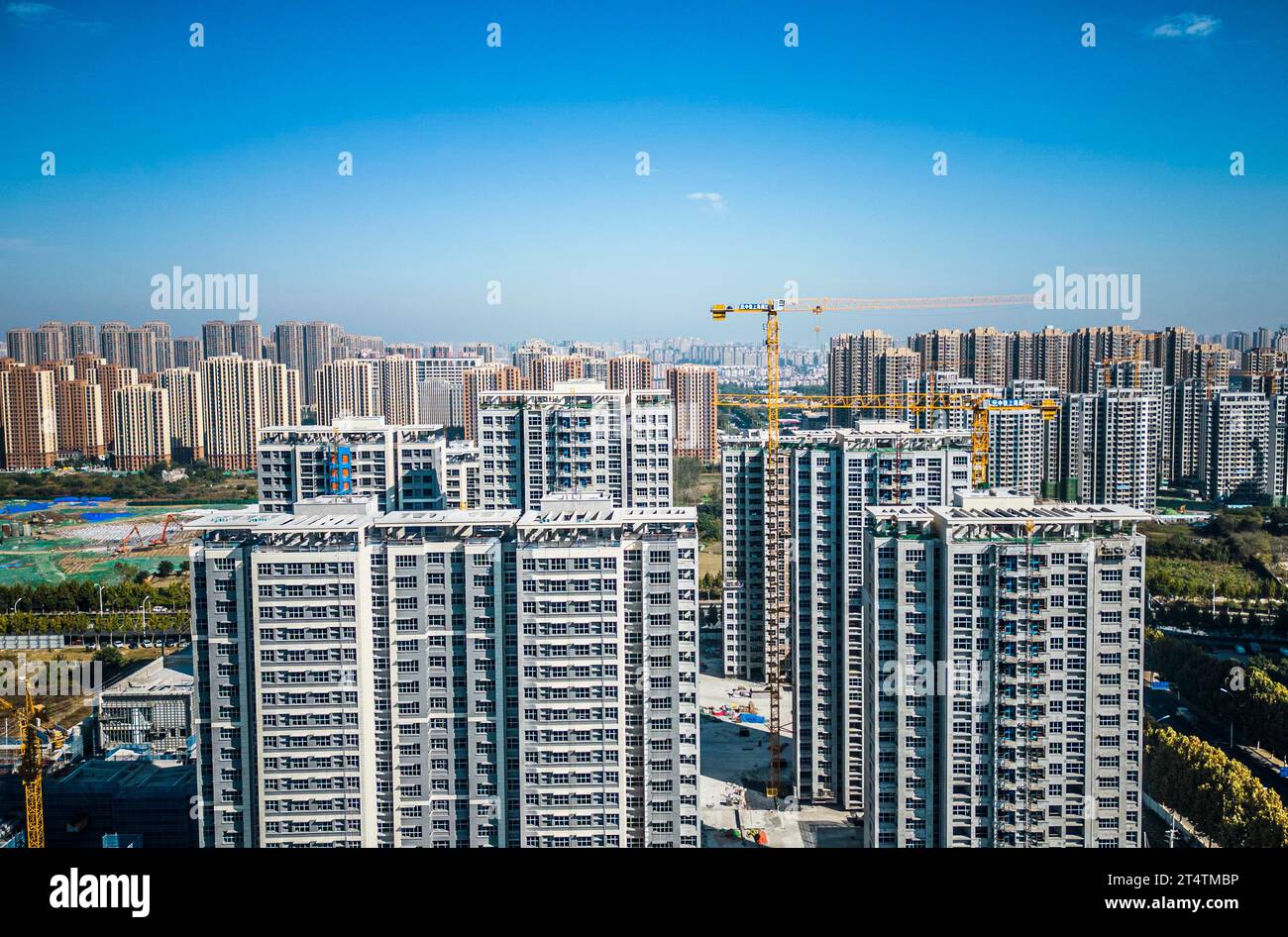 HEFEI, CHINA - NOVEMBER 1, 2023 - An aerial photo shows a resettlement ...