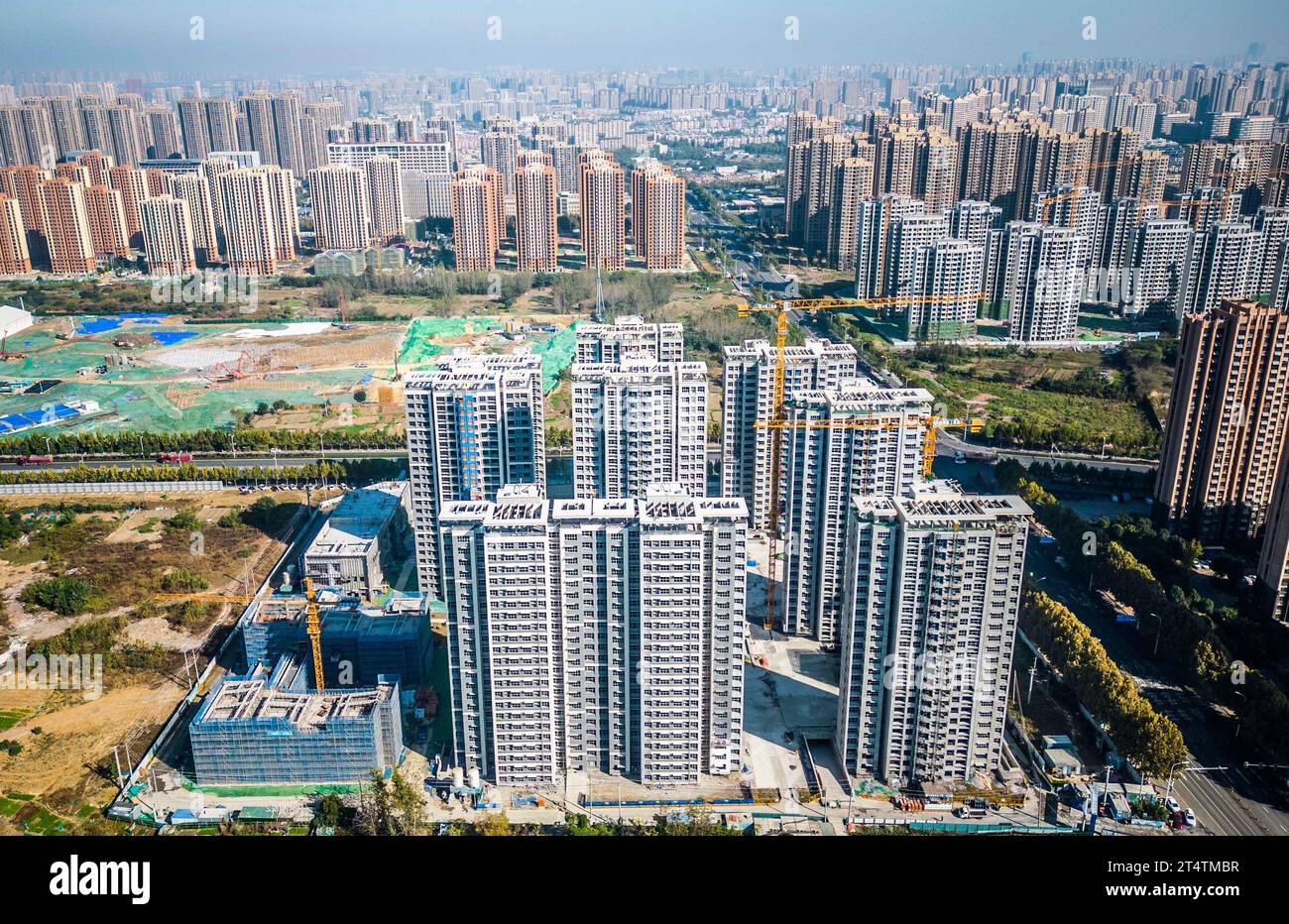 HEFEI, CHINA - NOVEMBER 1, 2023 - An aerial photo shows a resettlement ...