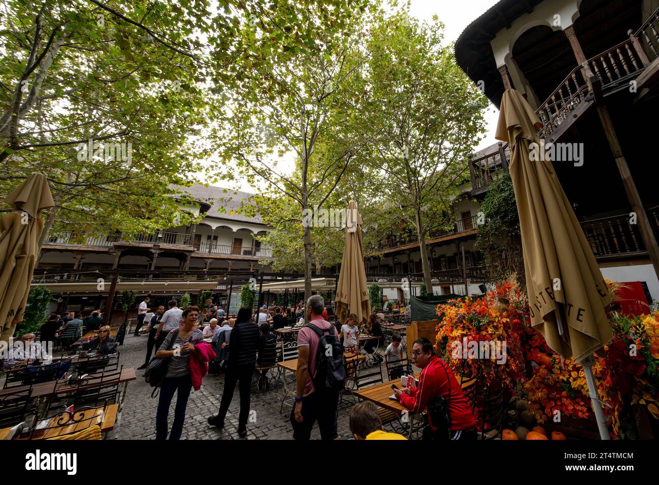 Bucharest, Romania - October 27, 2023: Manuc Inn (Hanul Manuc) opened ...