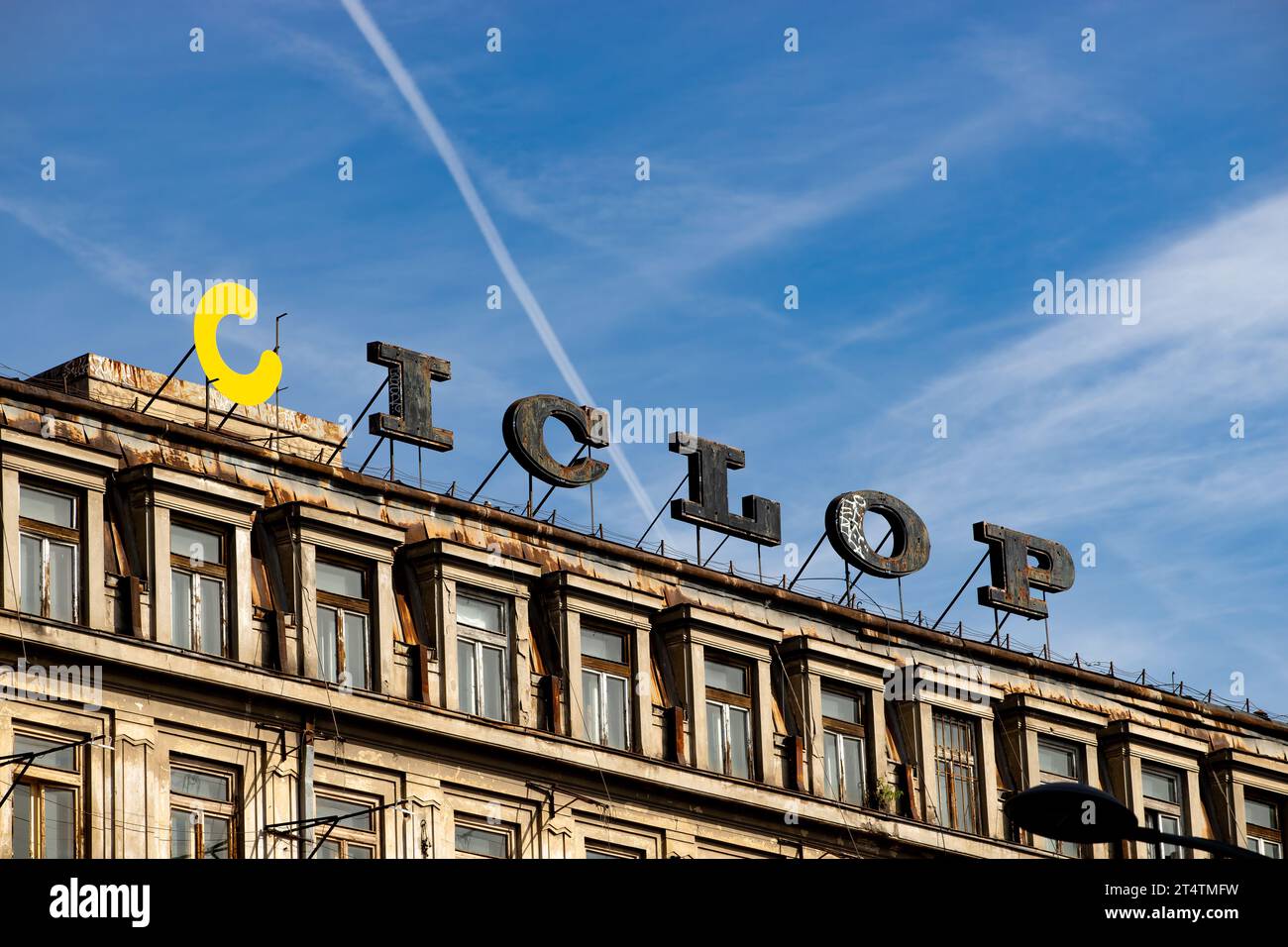 Bucharest, Romania - September 27, 2023: Ciclop Garage, a historical ...