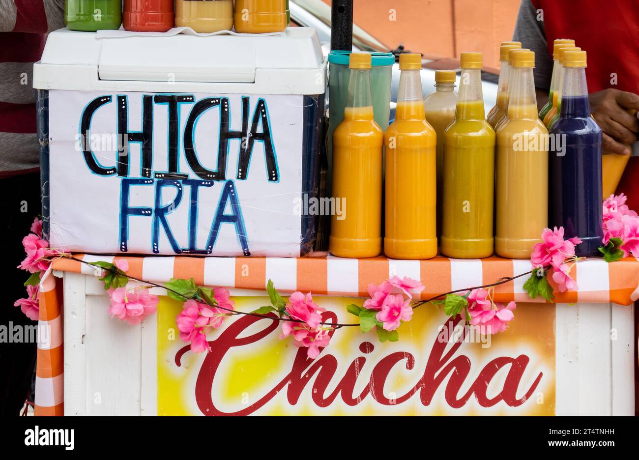 Street Sale Of A Traditional Fermented Or Non Fermented Beverage From Colombia And Latin America