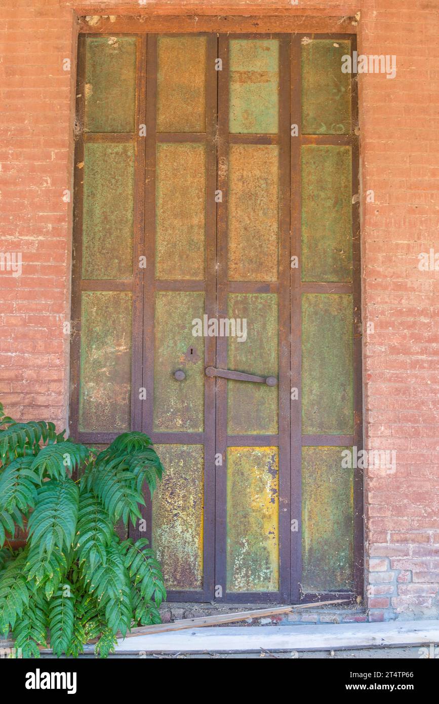 1800s metal security door on the Gagliardo & Company general ...