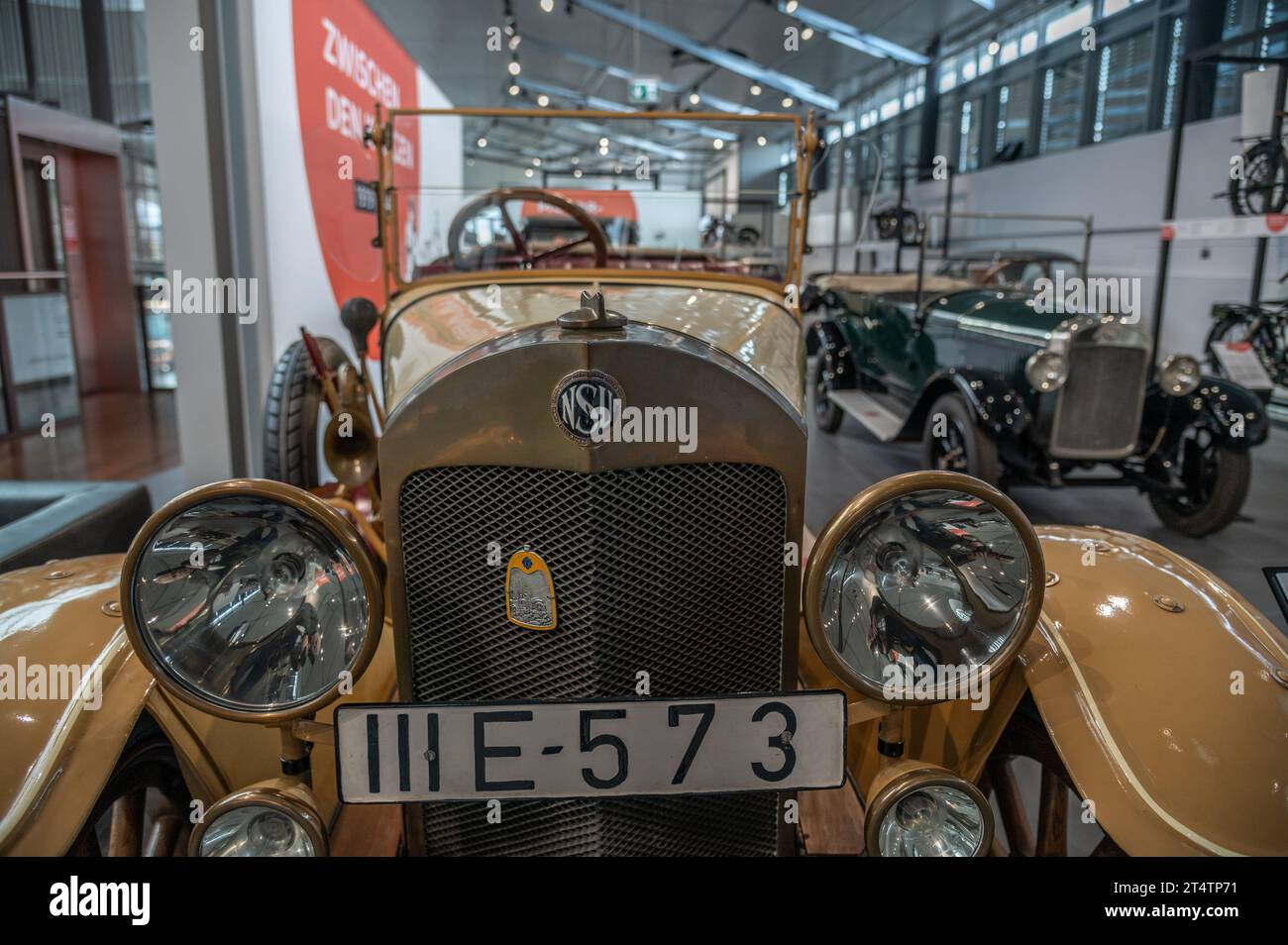 Audi Forum Neckarsulm, with a small collection of historical NSU cars ...