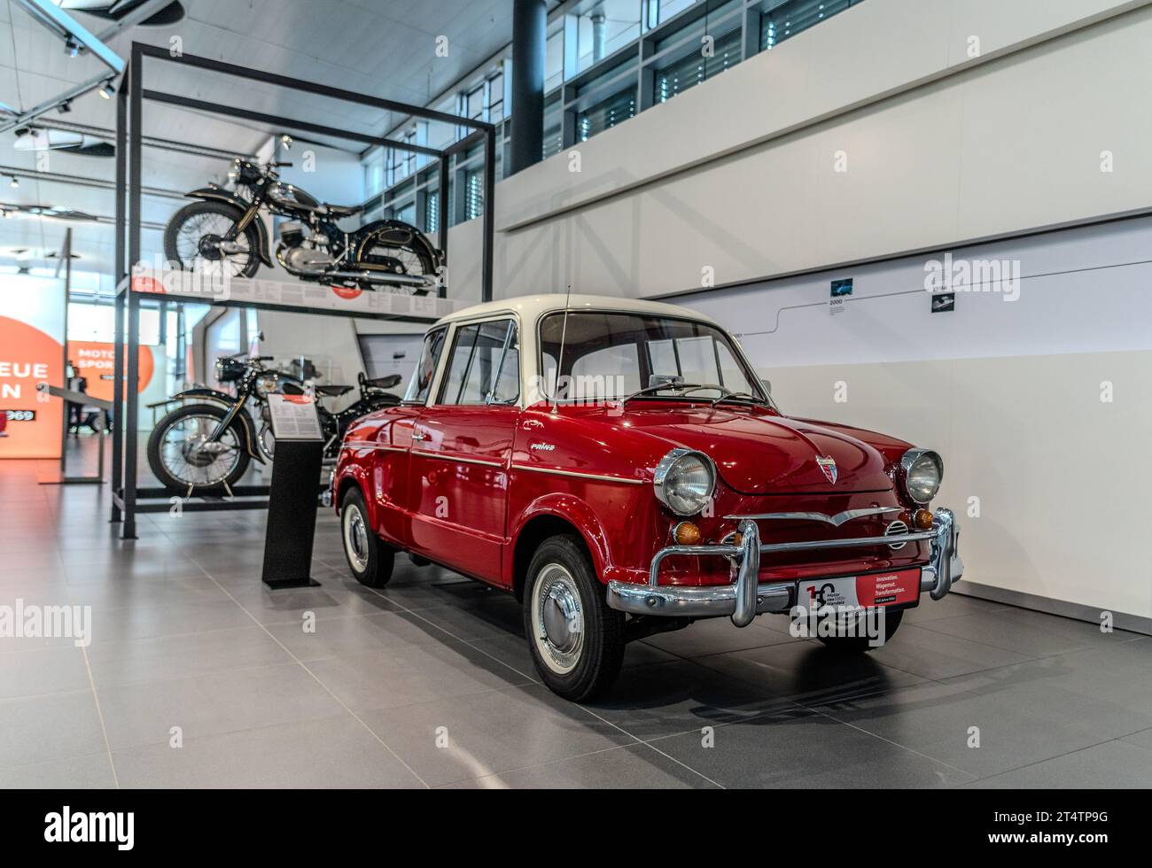Audi Forum Neckarsulm, with a small collection of historical NSU cars ...