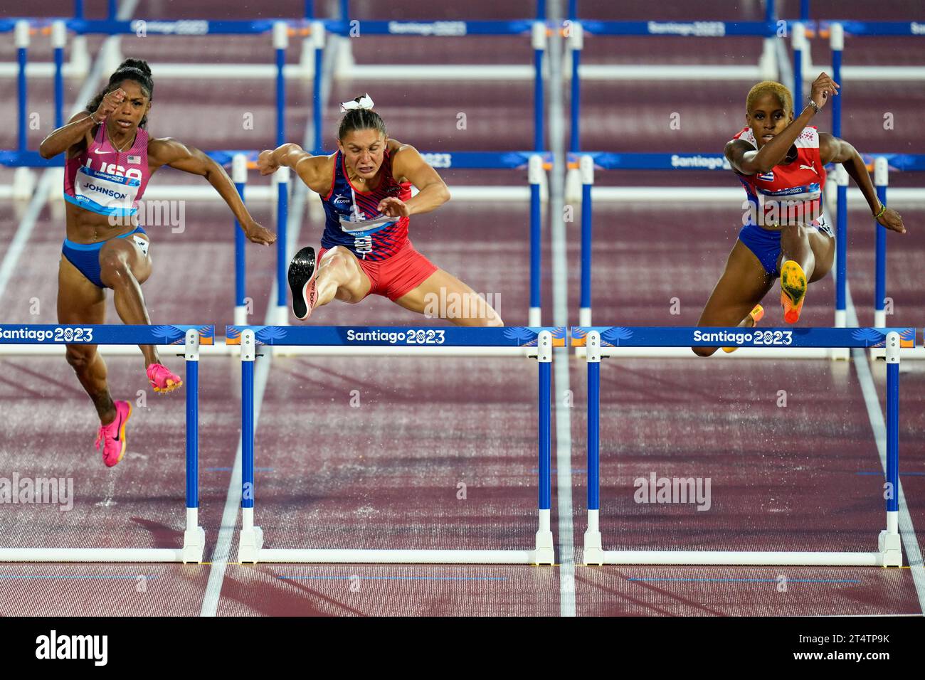 Costa Rica's Andrea Vargas, center, wins the gold medal in the women's ...
