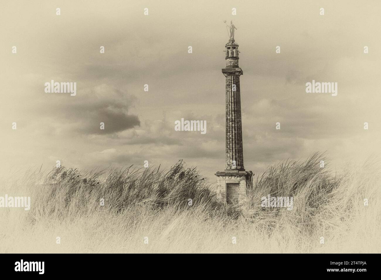 The image is of the 41metre tall Admiral Lord Nelson Britannia Monument ...