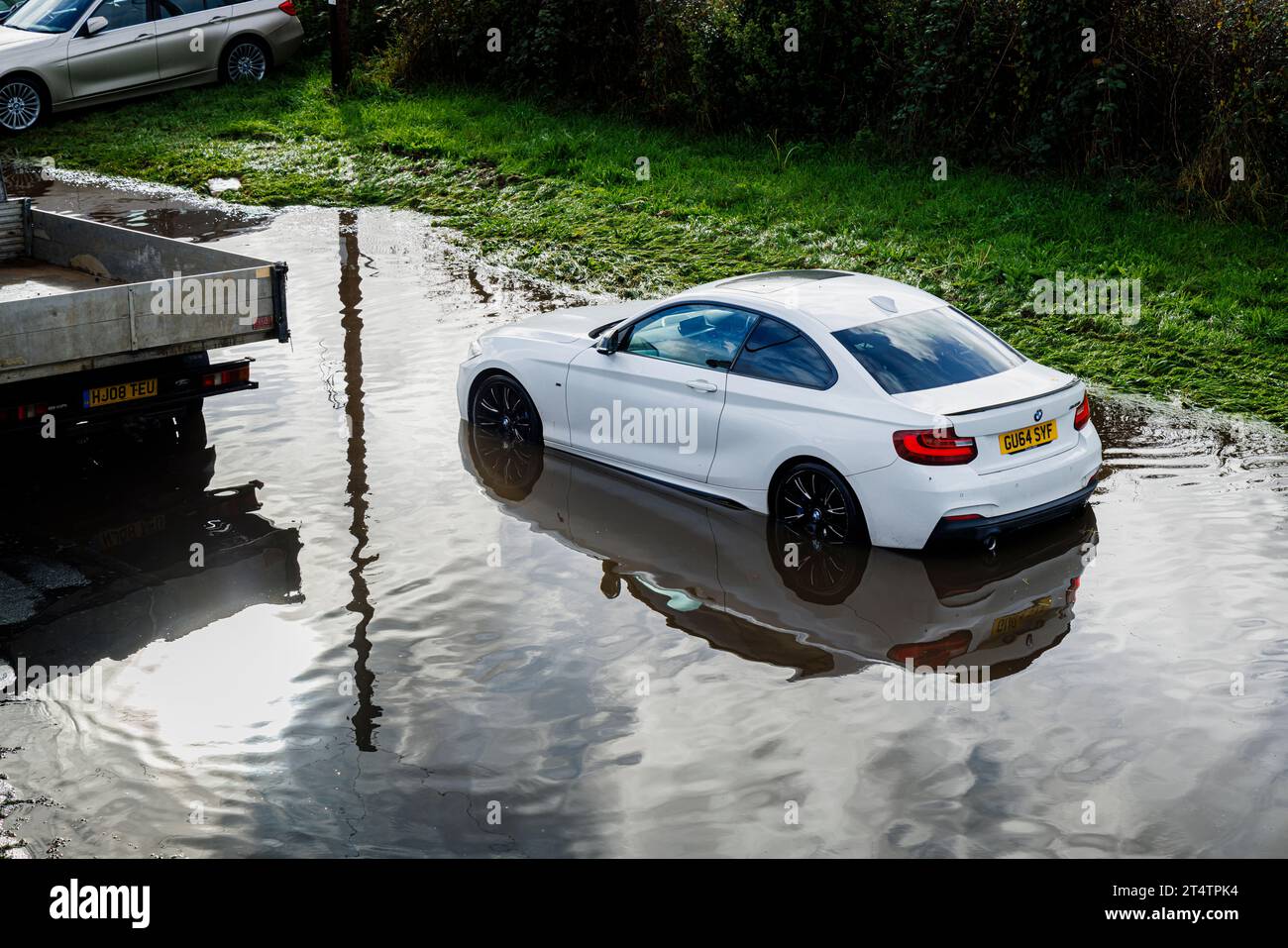 Car stranded in floods hi-res stock photography and images - Alamy