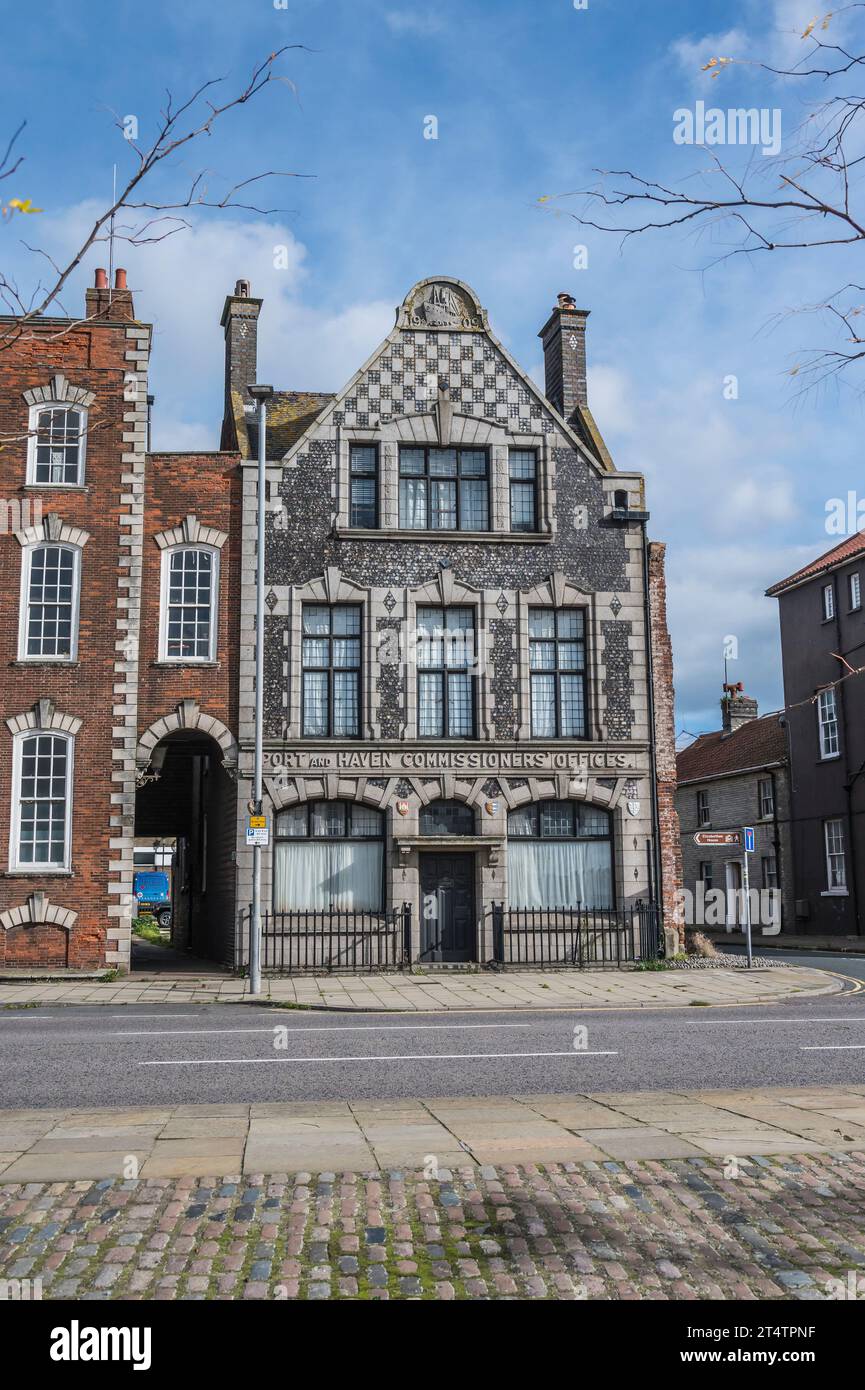 The image is of the historic South Quay district of the River Yare at ...