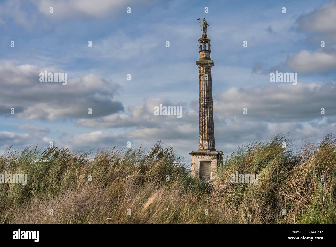 The image is of the 41metre tall Admiral Lord Nelson Britannia Monument ...