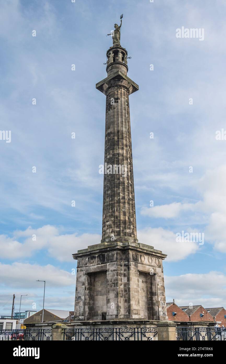 The image is of the 41metre tall Admiral Lord Nelson Britannia Monument ...