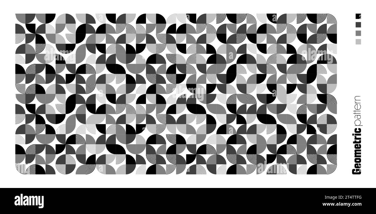 Geometric trendy pattern, Bauhaus style. Modern background with simple ...