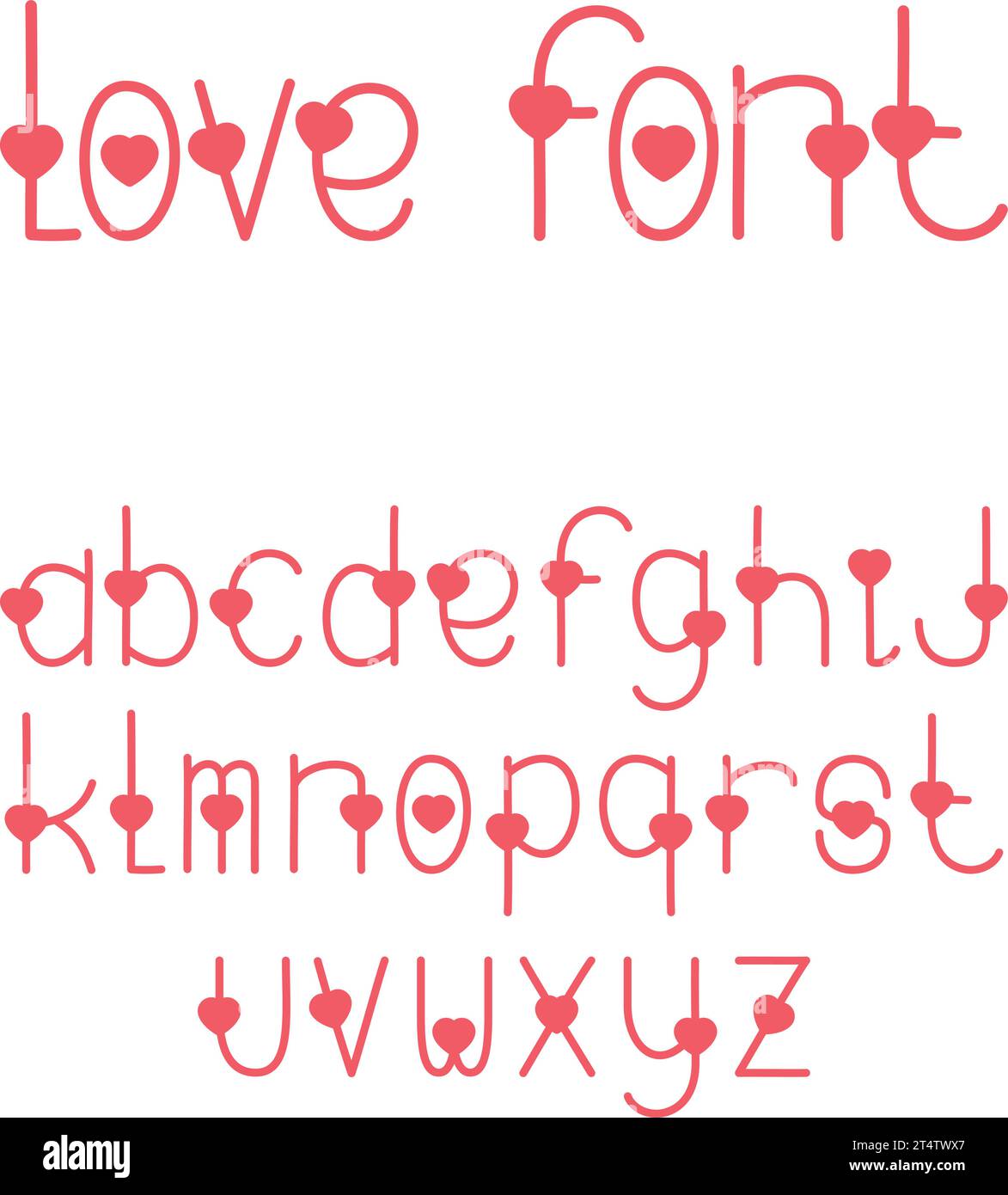 Background heart symbol alphabet 3d Stock Vector Images - Alamy