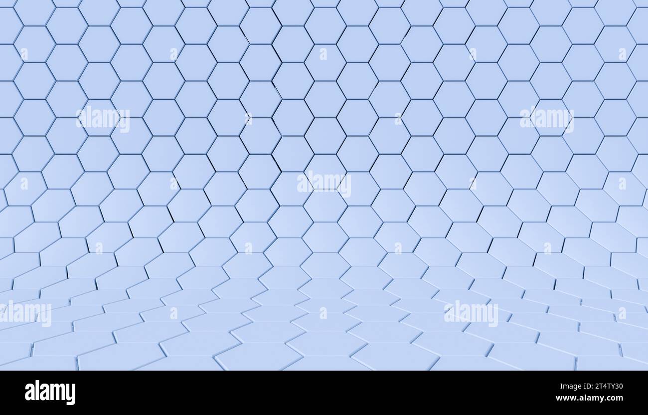 Abstract background of white hexagon. tech concept wallpaper. 3D rendering Stock Photo - Alamy