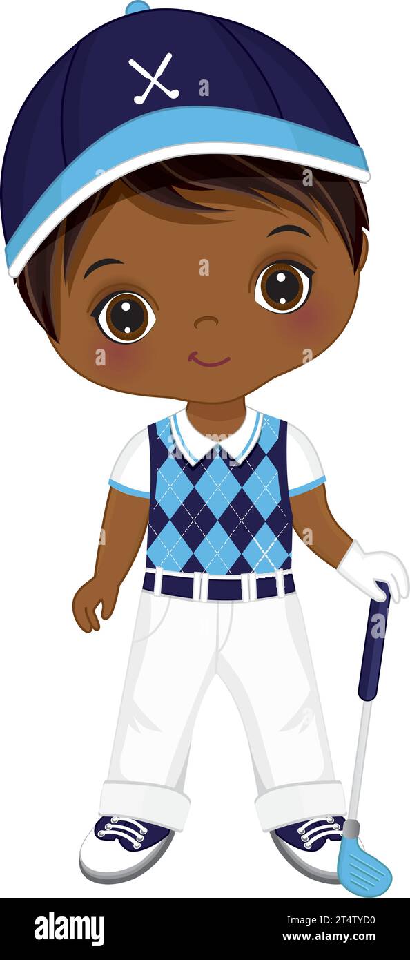 African american golfer isolated white Cut Out Stock Images & Pictures ...