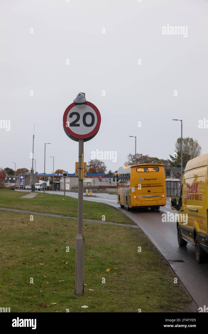 A96 Trunk Road, Aberdeen to Inverness, Nairn, UK. 1st Nov, 2023. This ...