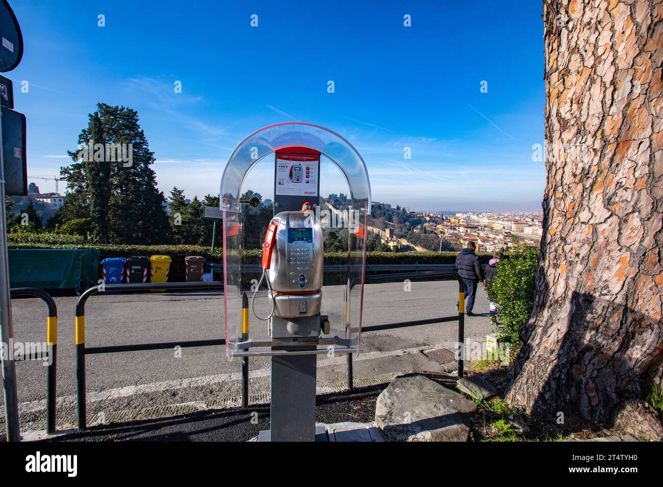 Florence, Italy: Public Telephone Box at Florence, the capital city of ...
