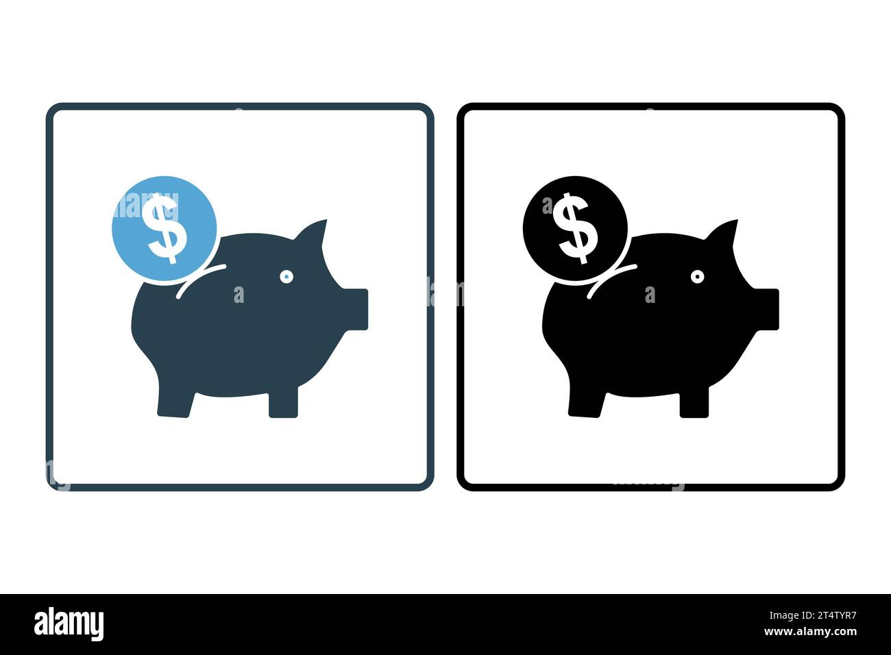 saving icon. icon related to investments and financial concepts. Solid ...