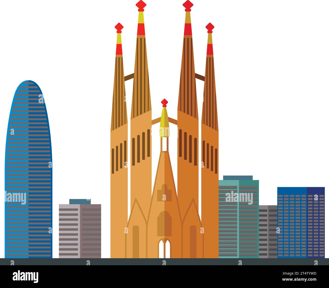 National monument of spain Stock Vector Images - Alamy