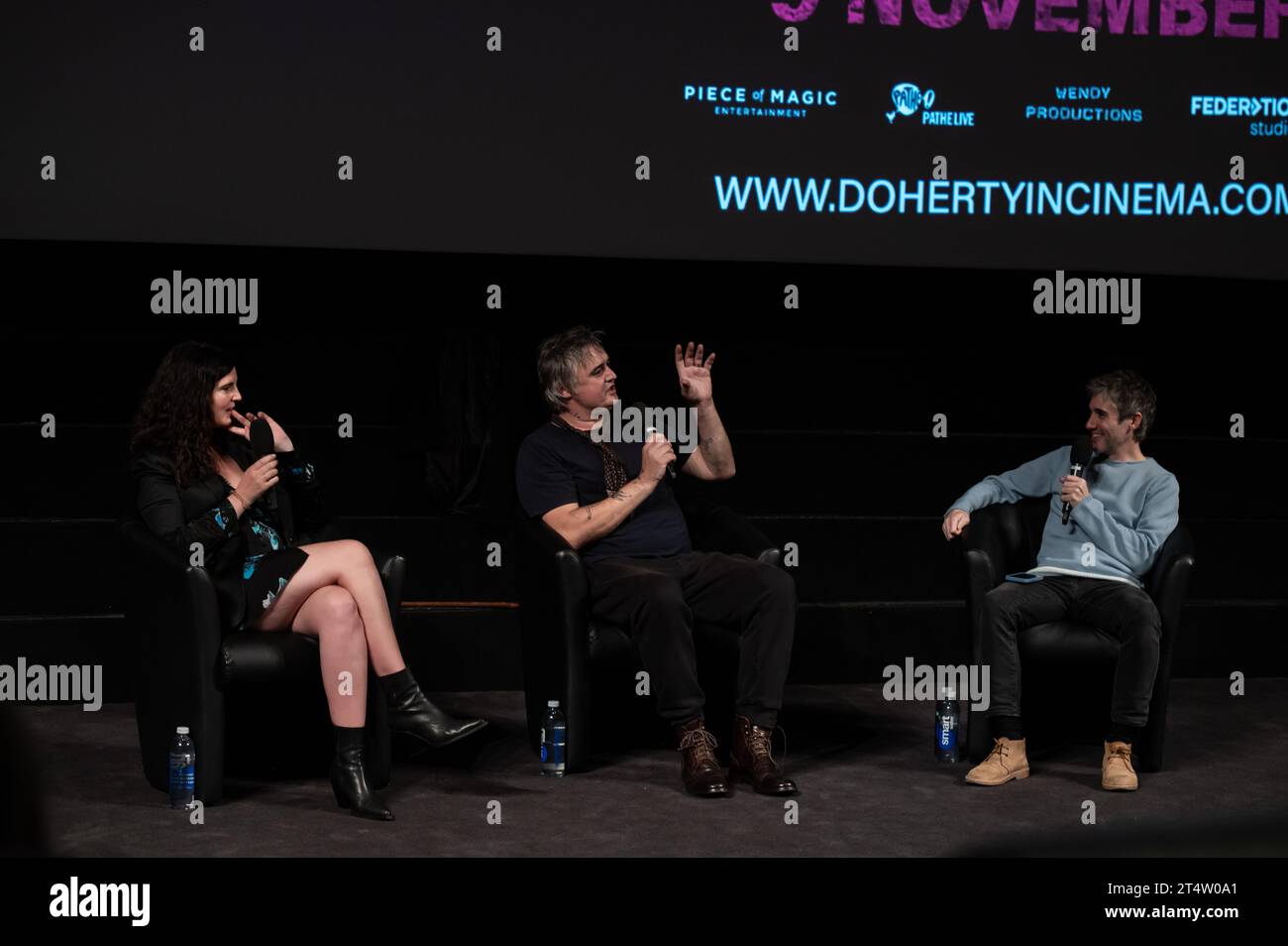 London, United Kingdom. 1st November 2023. Peter Doherty and wife Katia ...